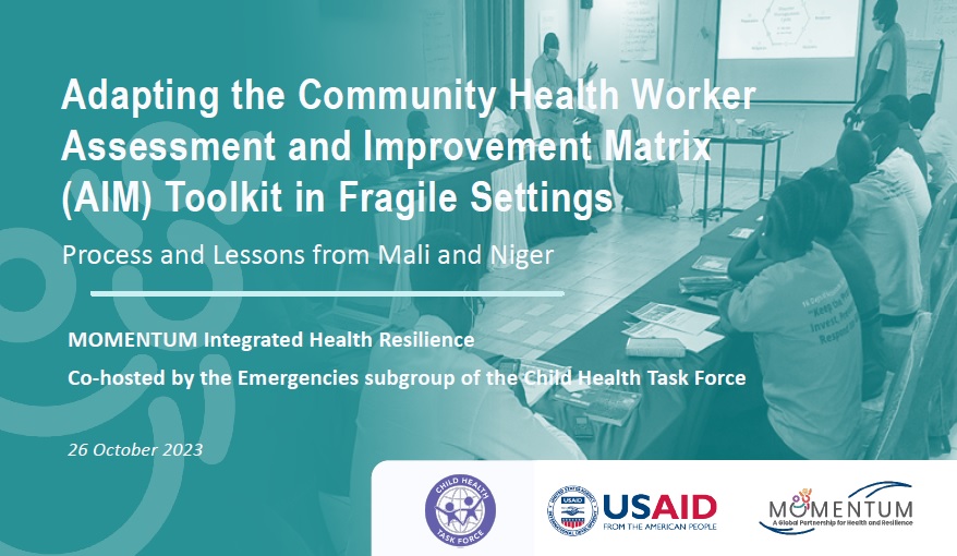 Slides Presentation - AIM Toolkit Webinar (MIHR) - Oct 26, 2023 | Child Health Task Force